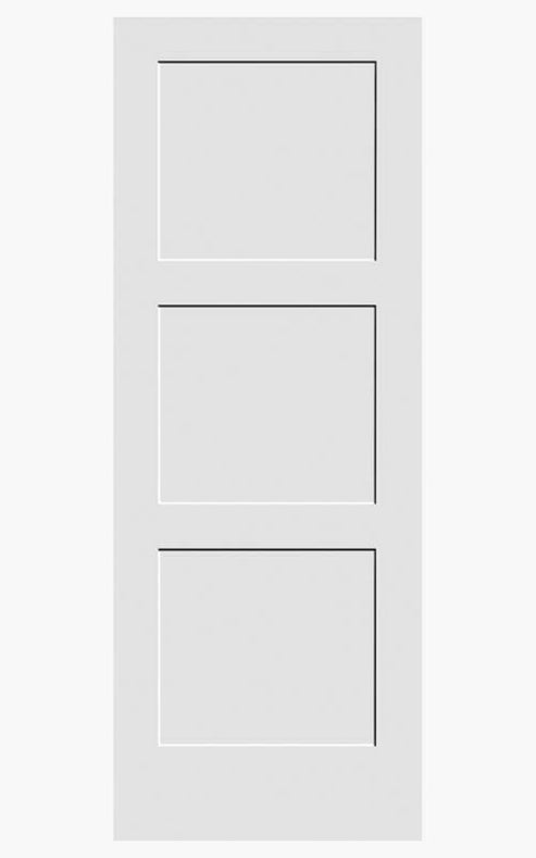 F&D 3 Panel Shaker Solid Core Pre-Hung Door – Floor And Decor